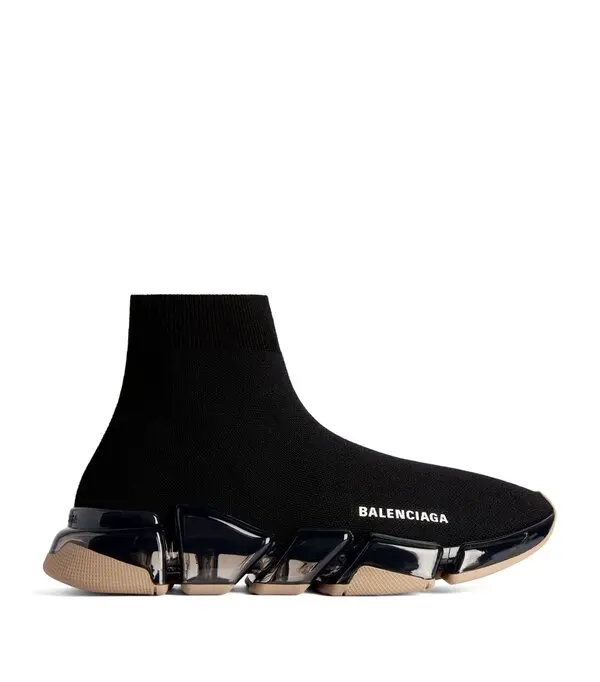 Balenciaga Speed 2.0 Knit Sock Sneakers - Black