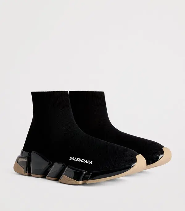 Balenciaga Speed 2.0 Knit Sock Sneakers - Black