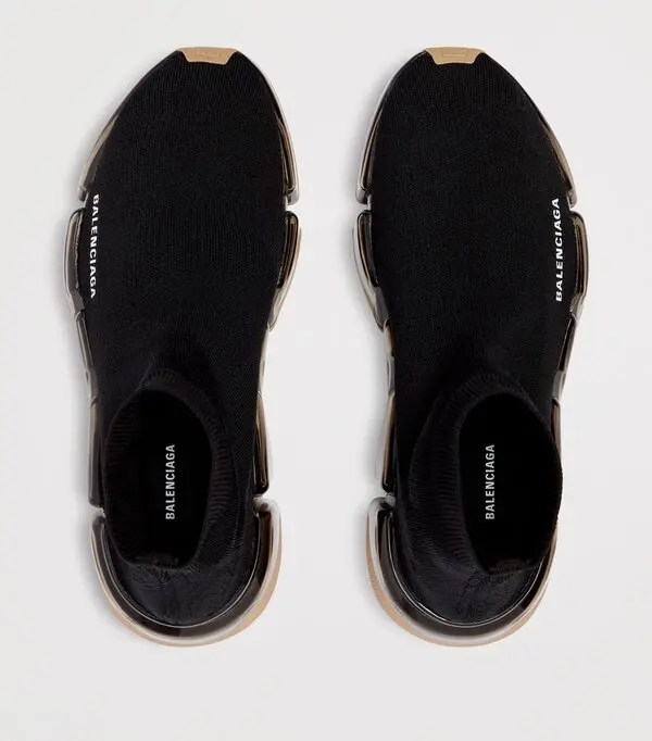 Balenciaga Speed 2.0 Knit Sock Sneakers - Black