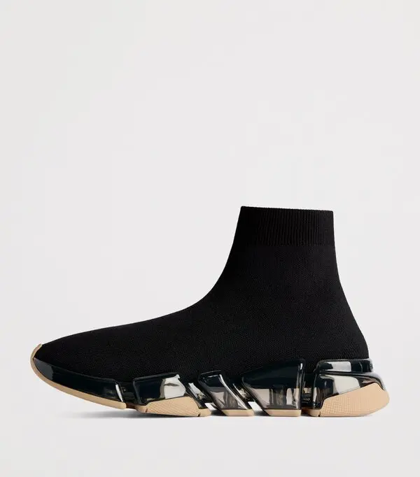 Balenciaga Speed 2.0 Knit Sock Sneakers - Black