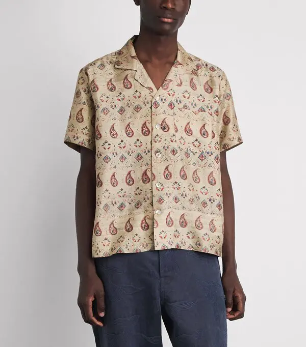 KARTIK RESEARCH Silk Printed Short-sleeve Shirt