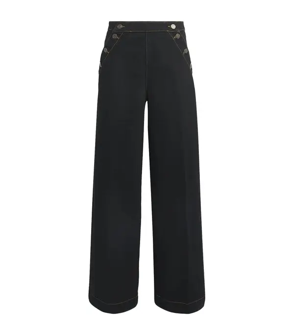 Claudie Pierlot Sailor Wide-leg Jeans