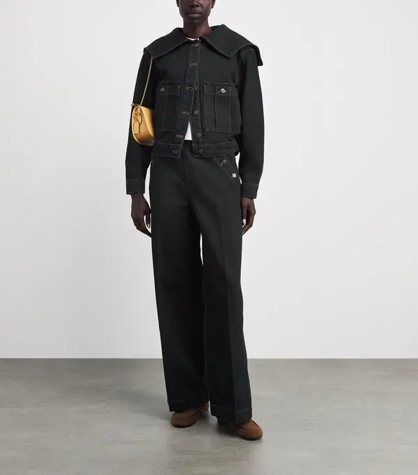 Claudie Pierlot Sailor Wide-leg Jeans