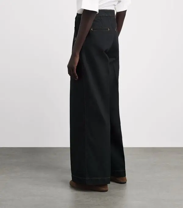 Claudie Pierlot Sailor Wide-leg Jeans