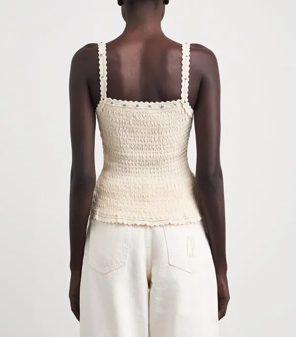 Claudie Pierlot Embellished Knit Tank Top - Yellow