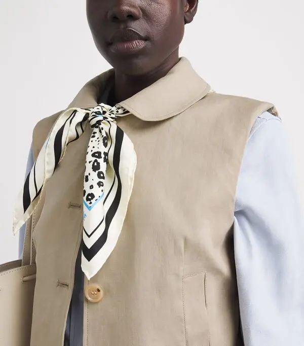 Claudie Pierlot Sleeveless Linen-blend Jacket