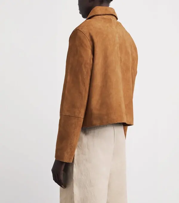 Claudie Pierlot Suede Shirt Jacket