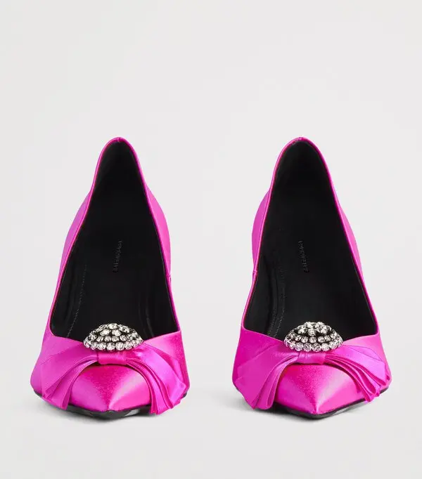 Balenciaga Satin Avenue Palazzo Pumps 90