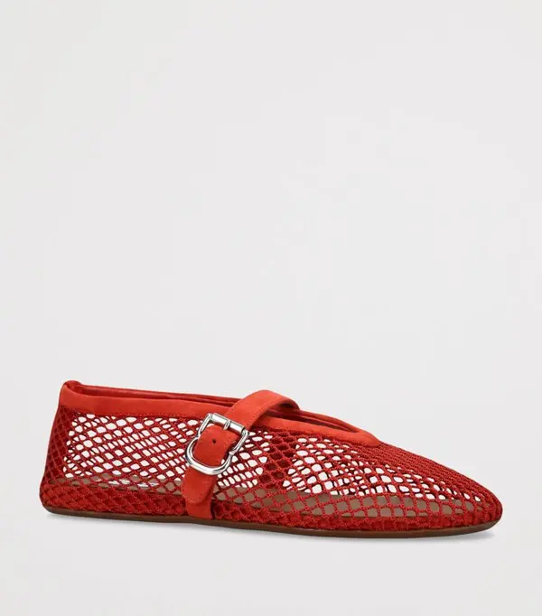 Alaïa Mesh Ballet Flats - Orange
