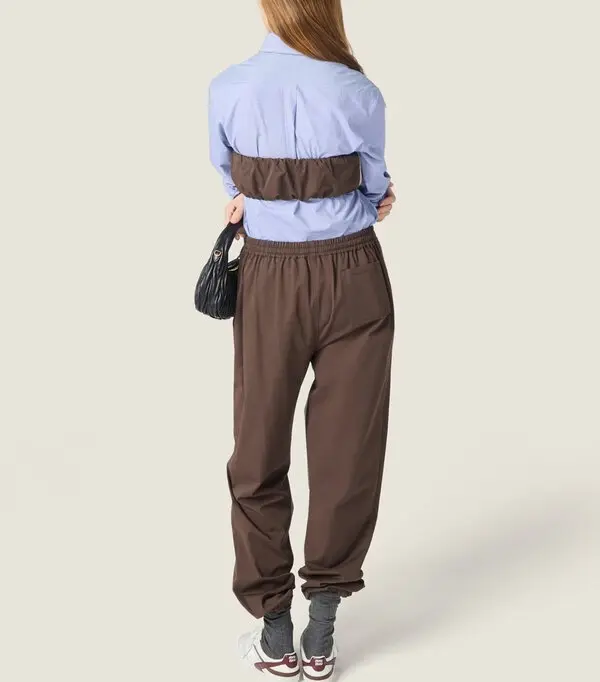 Miu Miu Cotton Twill Bandeau Top