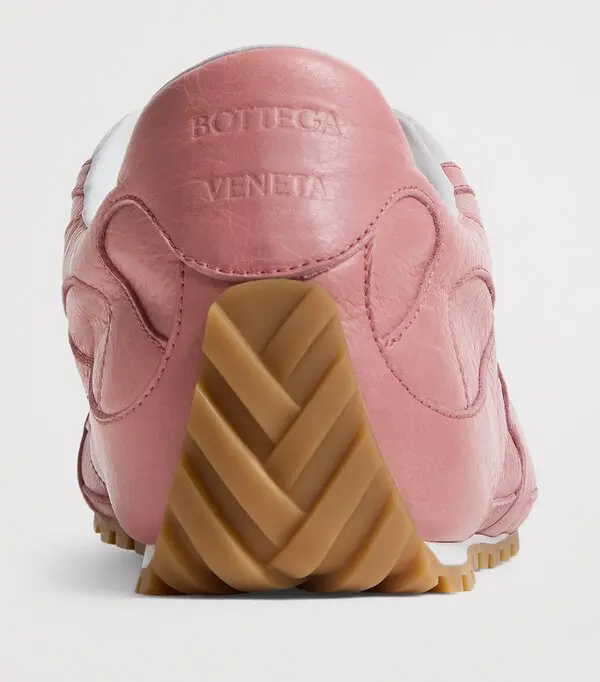 Bottega Veneta Orbit Flash Leather Sneakers - Purple