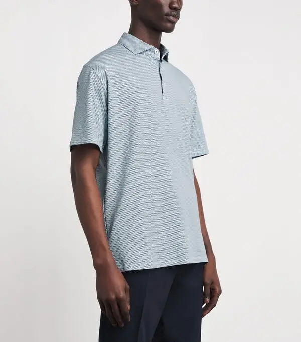 Kjus Pima Cotton Printed Hollow Polo Shirt