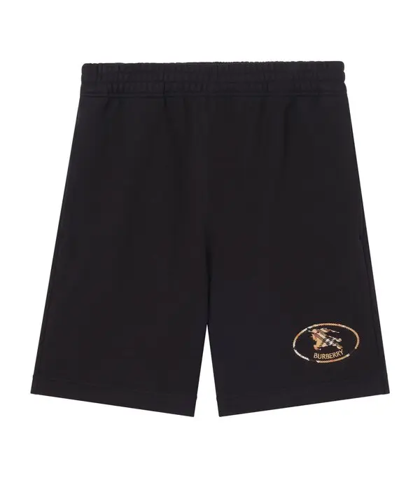 Burberry Cotton Check Knight Stamp Shorts