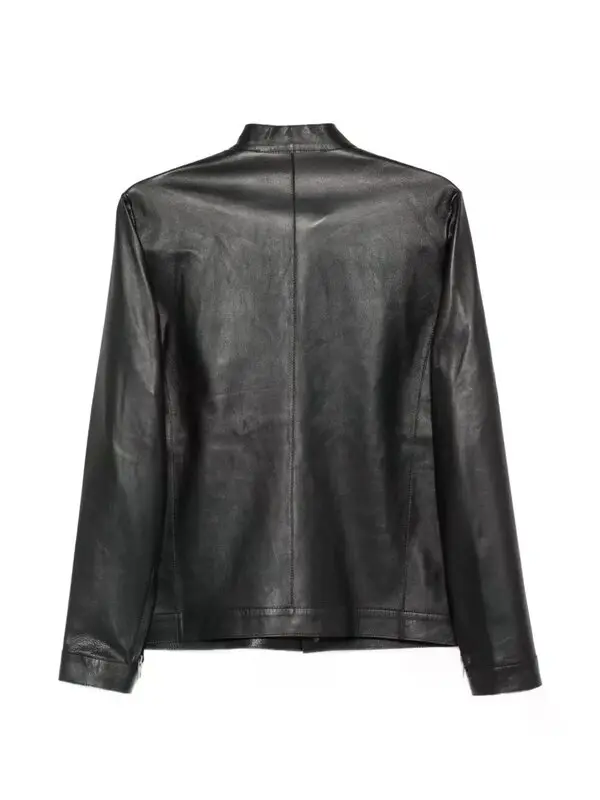 SALVATORE SANTORO Leather Zip-up Jacket