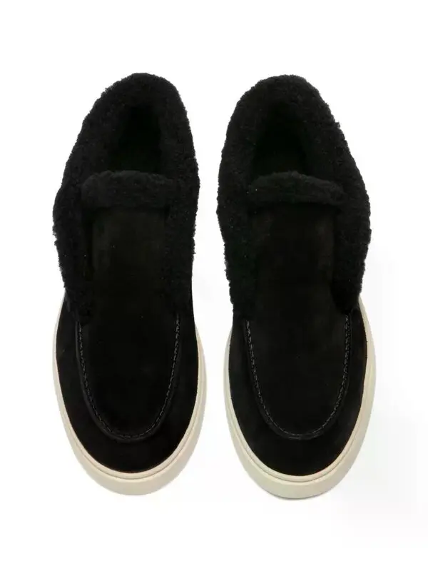 Officine Creative Ankle Boots With Fur Trim