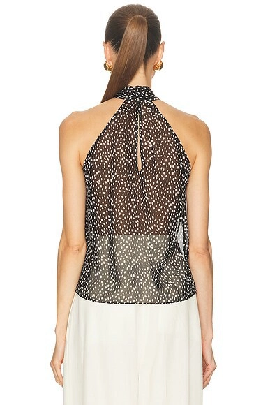 NILI LOTAN Alla Halter Top - Wild Dot