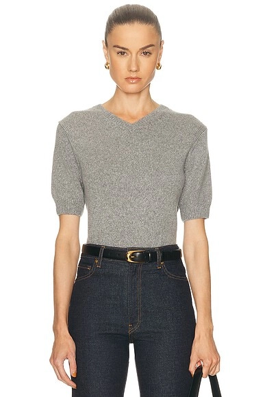 Khaite Jas Cashmere Sweater - Fog