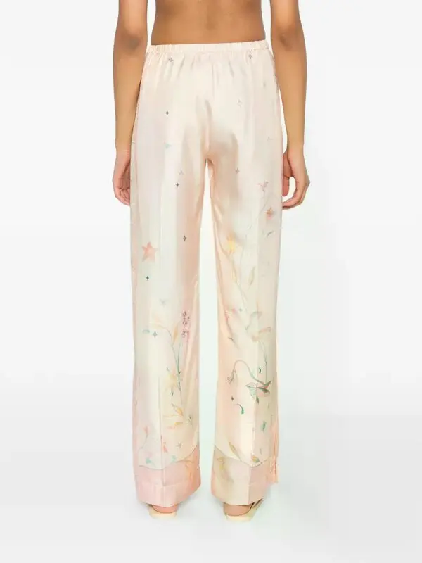 FORTE_FORTE Floral Print Wide Leg Trousers