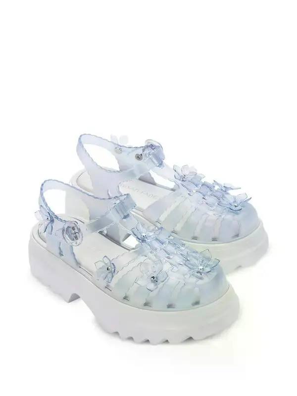 Melissa X Susan Fang Possession Platform Sandals - White
