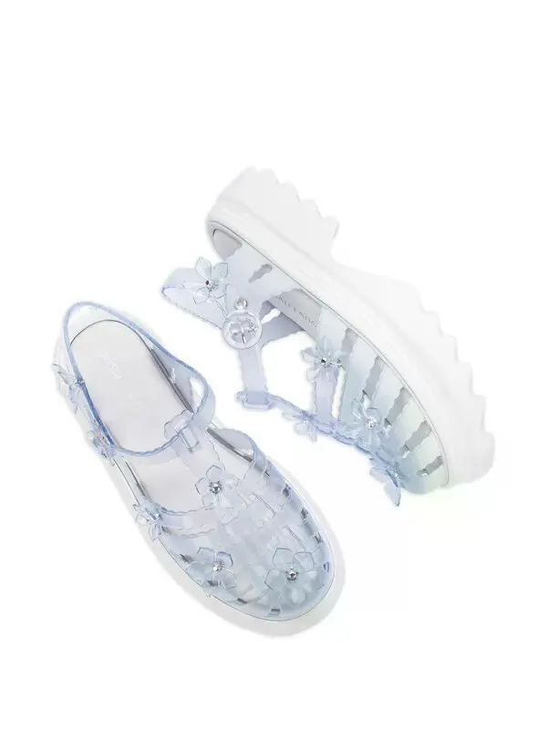 Melissa X Susan Fang Possession Platform Sandals - White