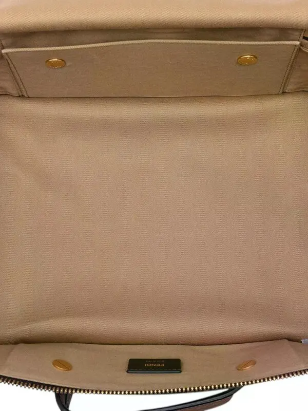Fendi Zucca Coated Canvas Karligraphy Travel Bag