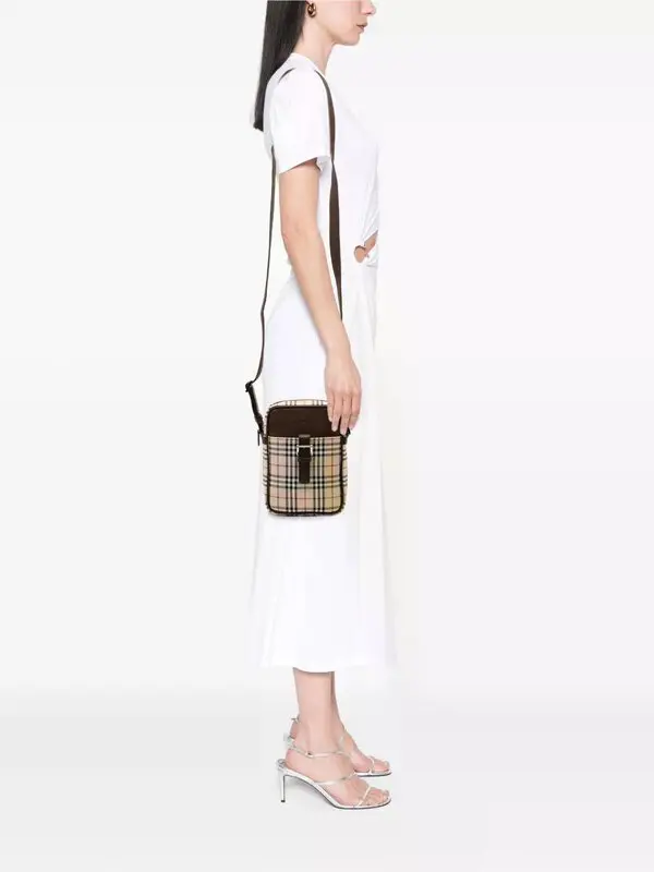 Burberry House Check Canvas Crossbody Bag