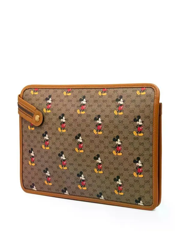 Gucci Disney Micro Gg Supreme Mickey Mouse Clutch Bag