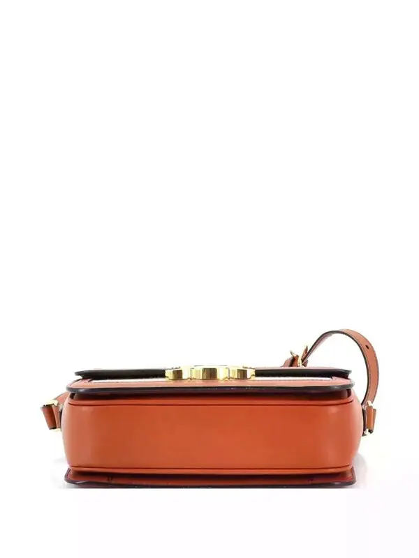 Celine Triomphe Shoulder Bag Canvas With Leather - Neutrals