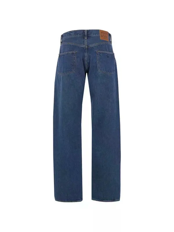 Maison Kitsuné X Kuro Voyage Logo Patch Jeans - Blue