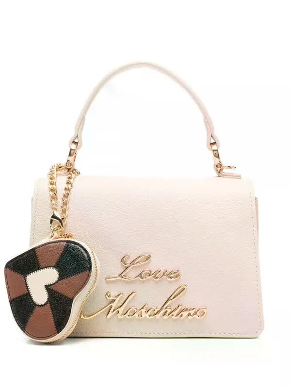 Moschino Heart-charm Tote Bag - Neutrals