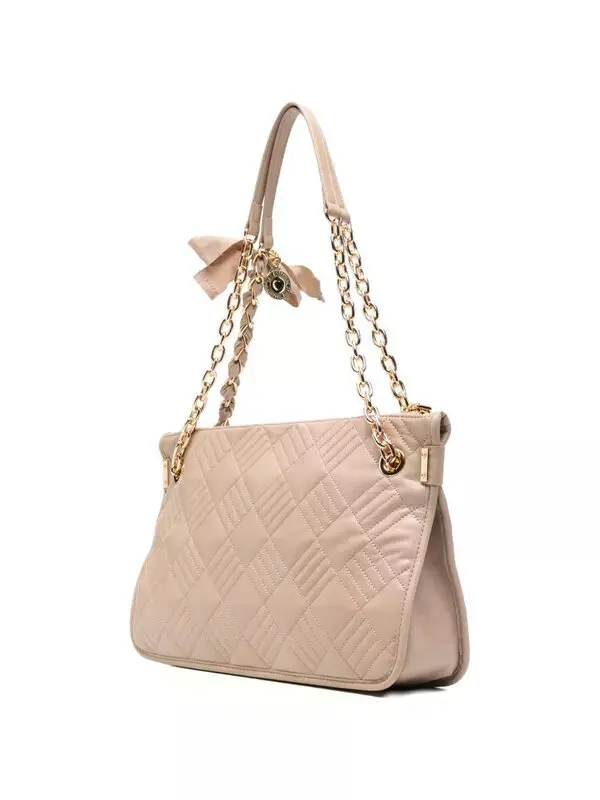 Moschino Quilted Shoulder Bag - Neutrals