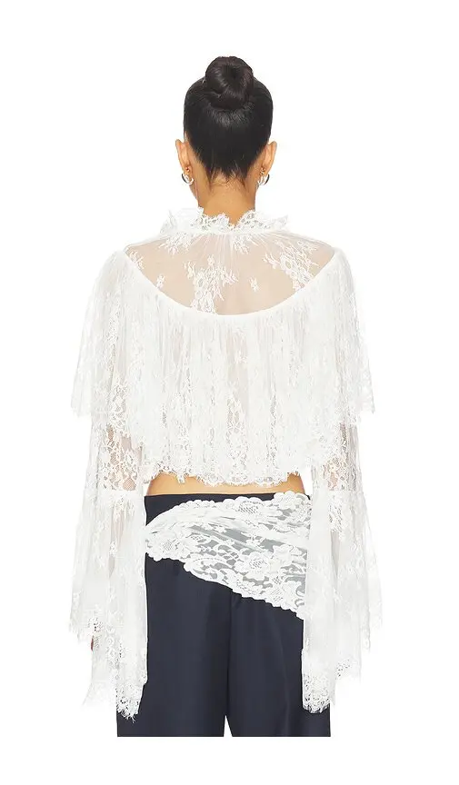 Sea Holden Embroidery Longsleeve Blouse
