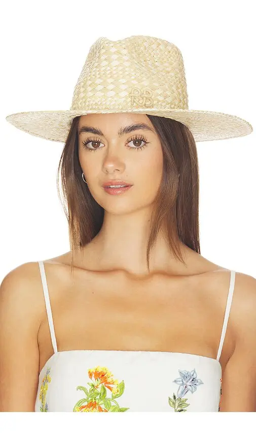 Ruslan Baginskiy Rhomboidal Pattern Fedora Hat In . Also - Neutral