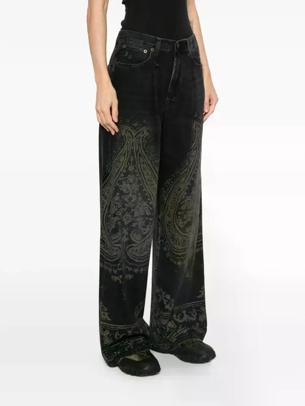 R13 Damon Paisley Jeans