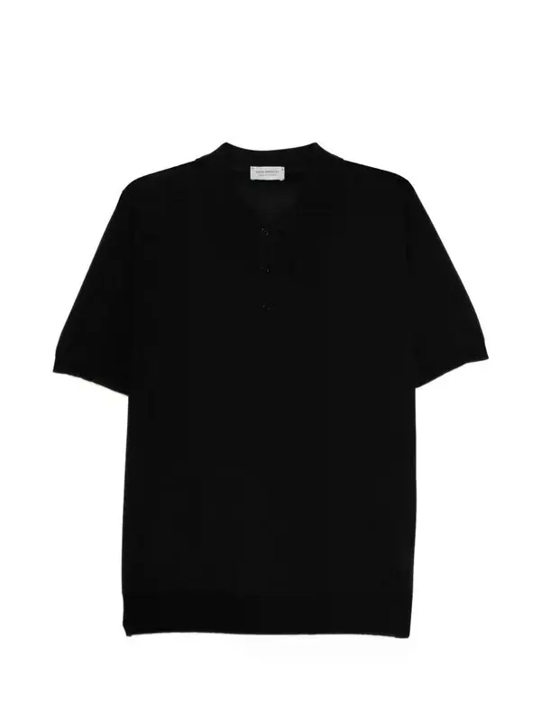 John Smedley Elvins Fine Stripe Polo Shirt