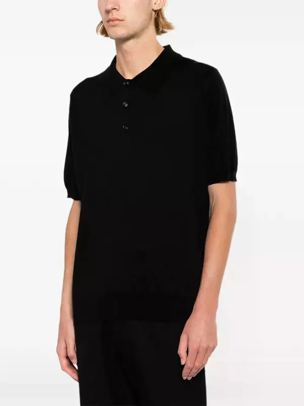 John Smedley Elvins Fine Stripe Polo Shirt