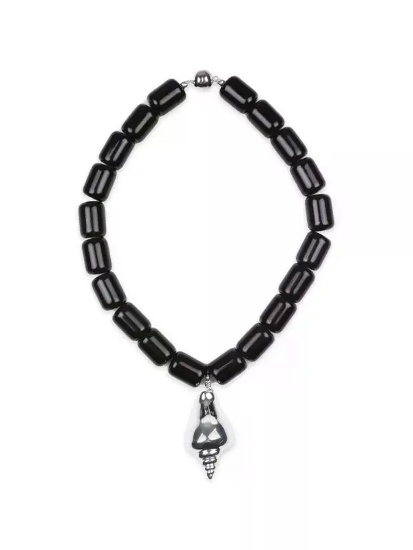 JULIETTA Ponza Shell Pendant Necklace - Silver