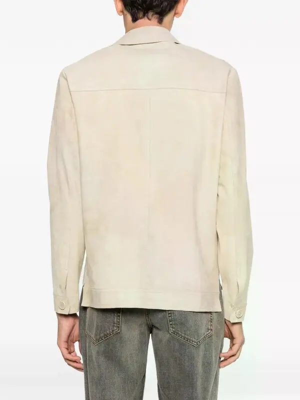 SALVATORE SANTORO Suede Shirt Jacket