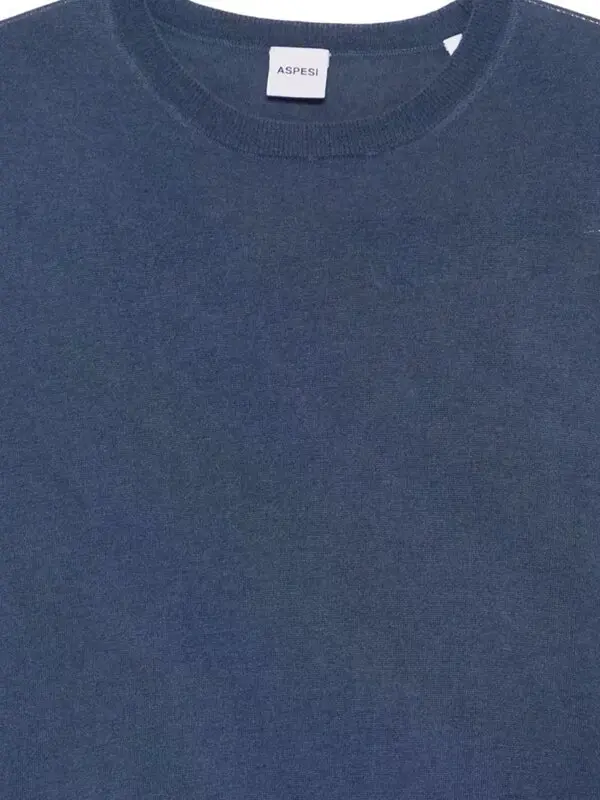 Aspesi Long-sleeve Crew Neck Sweater - Blue