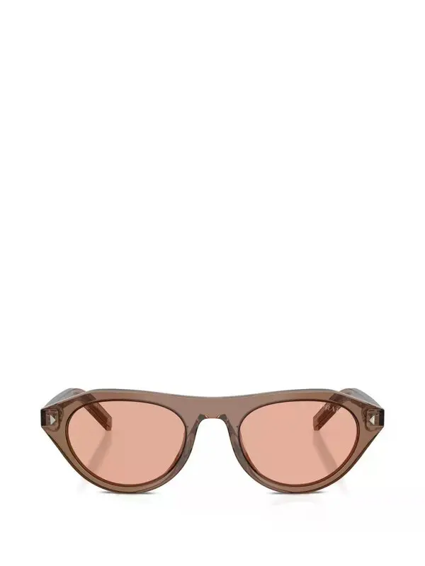 Prada Geometric Sunglasses - Brown