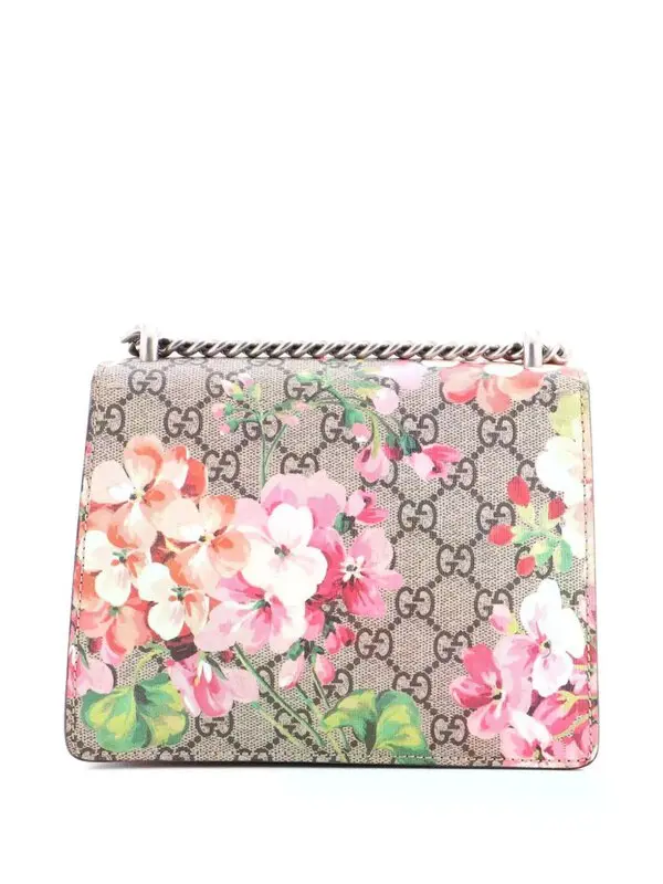 Gucci Blooms Print Gg Coated Canvas Mini Shoulder Bag - Brown