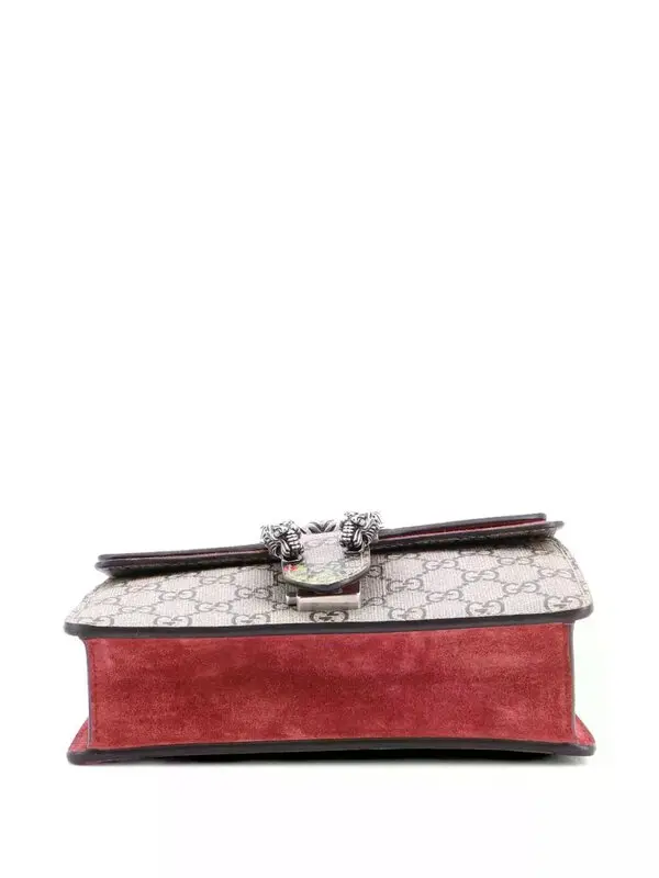 Gucci Blooms Print Gg Coated Canvas Mini Shoulder Bag - Brown