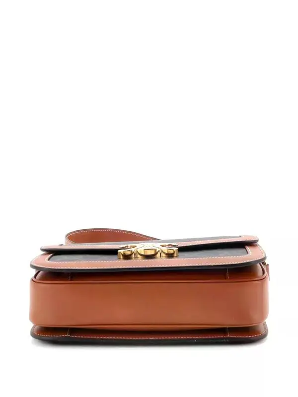 Celine Triomphe Coated Canvas Medium Shoulder Bag - Brown