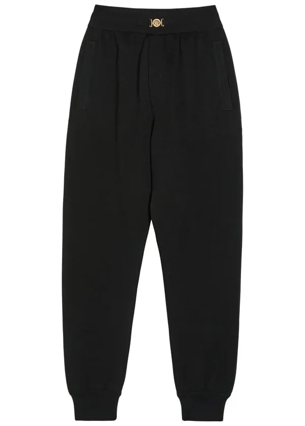 Versace Cotton And Cashmere-blend Trousers