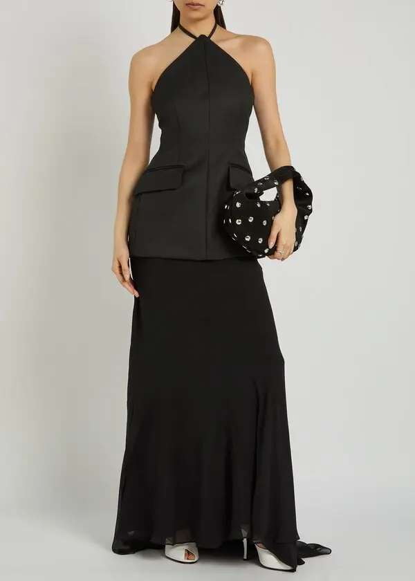 Sportmax Two-piece Halterneck Maxi Dress