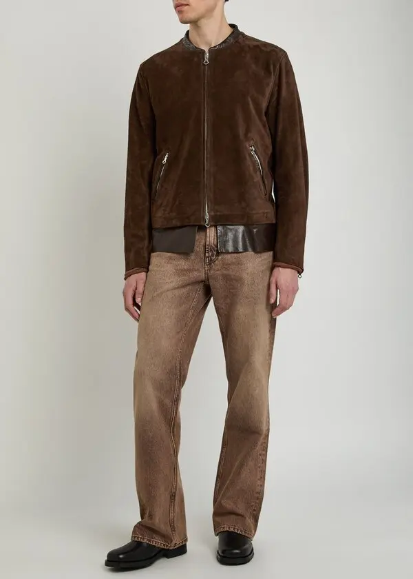 Our Legacy Drift Layered-hem Suede Jacket