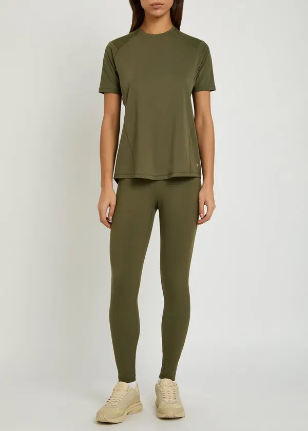NOW YOU LIVE Waterley Stretch-jersey T-shirt With Mesh Panels
