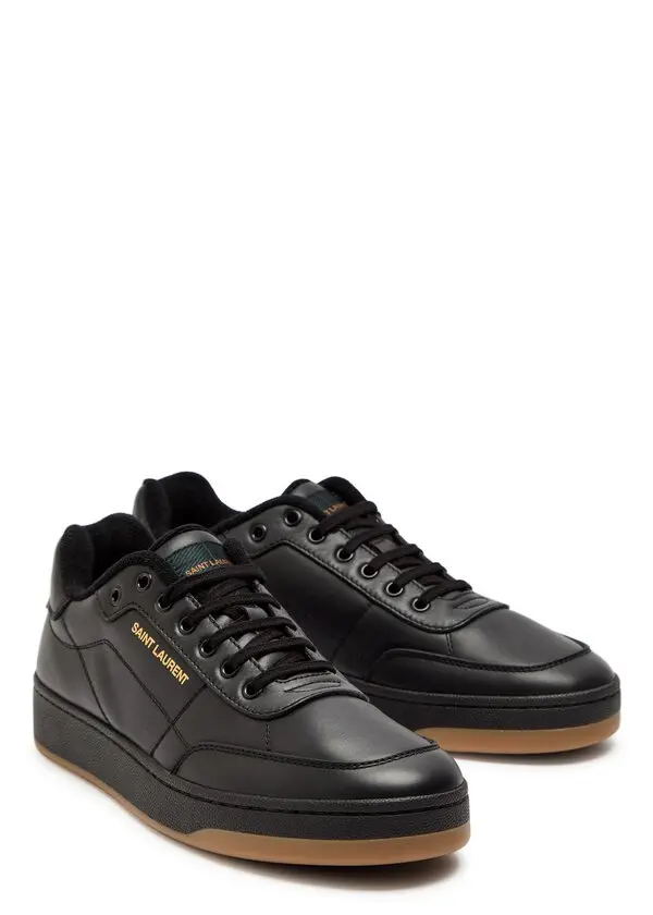 Saint Laurent Leather Lace-up Sneakers