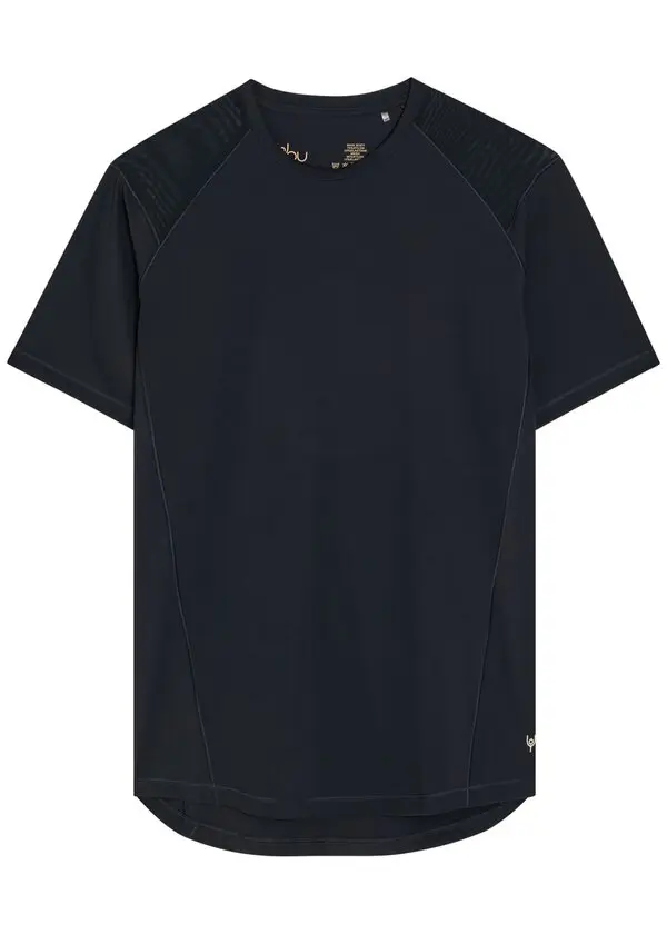 NOW YOU LIVE Waterley Stretch-jersey T-shirt With Mesh Panelling