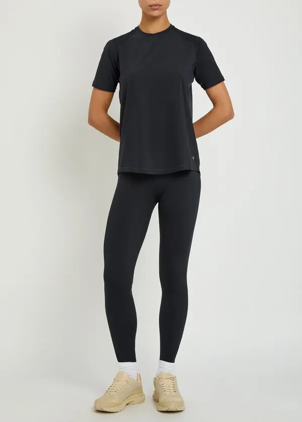 NOW YOU LIVE Waterley Stretch-jersey T-shirt With Mesh Panelling